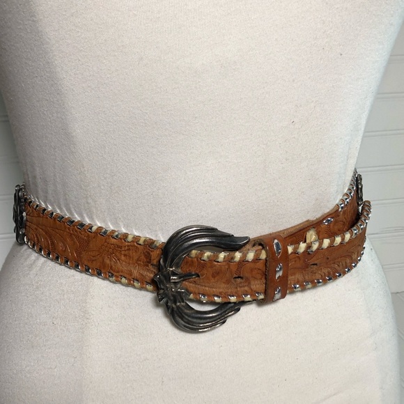 Jill Stuart | Accessories | 3 For 25 Tooled Leather Belt With ...